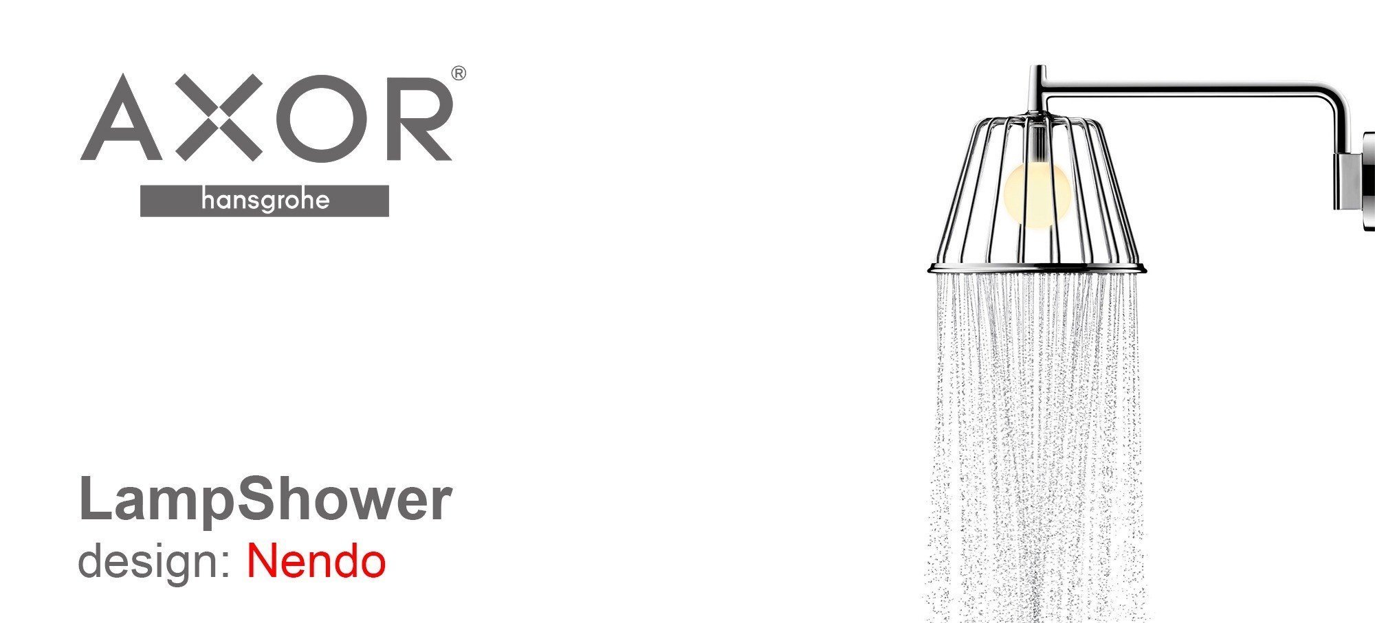 AXOR (Hansgrohe) LampShower 26031000 Верхний душ с подсветкой, цвет ...