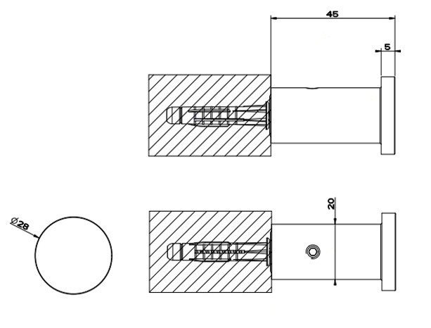 Gessi 316 ACCESSORIES 54821.707 Крючок для халатов | полотенец (чёрный ...