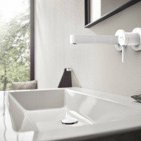 Hansgrohe Finoris 76051700 Настенный смеситель для раковины (белый ...