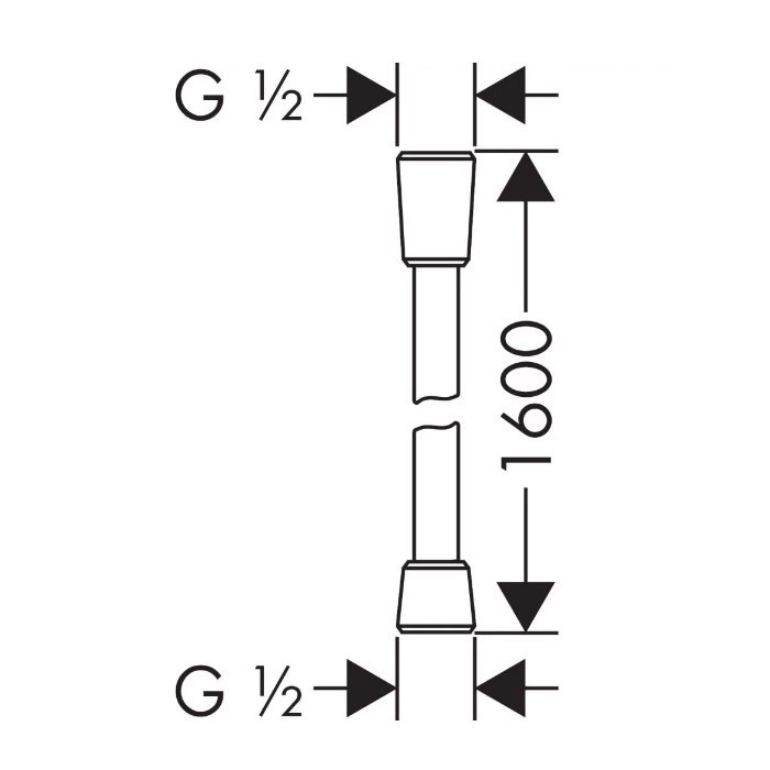AXOR Starck 28626310 Шланг для душа 1600 мм (шлифованное красное золото ...