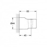 Настенный держатель 28622 000 GROHE Relexa plus, хром, настенный монтаж ...