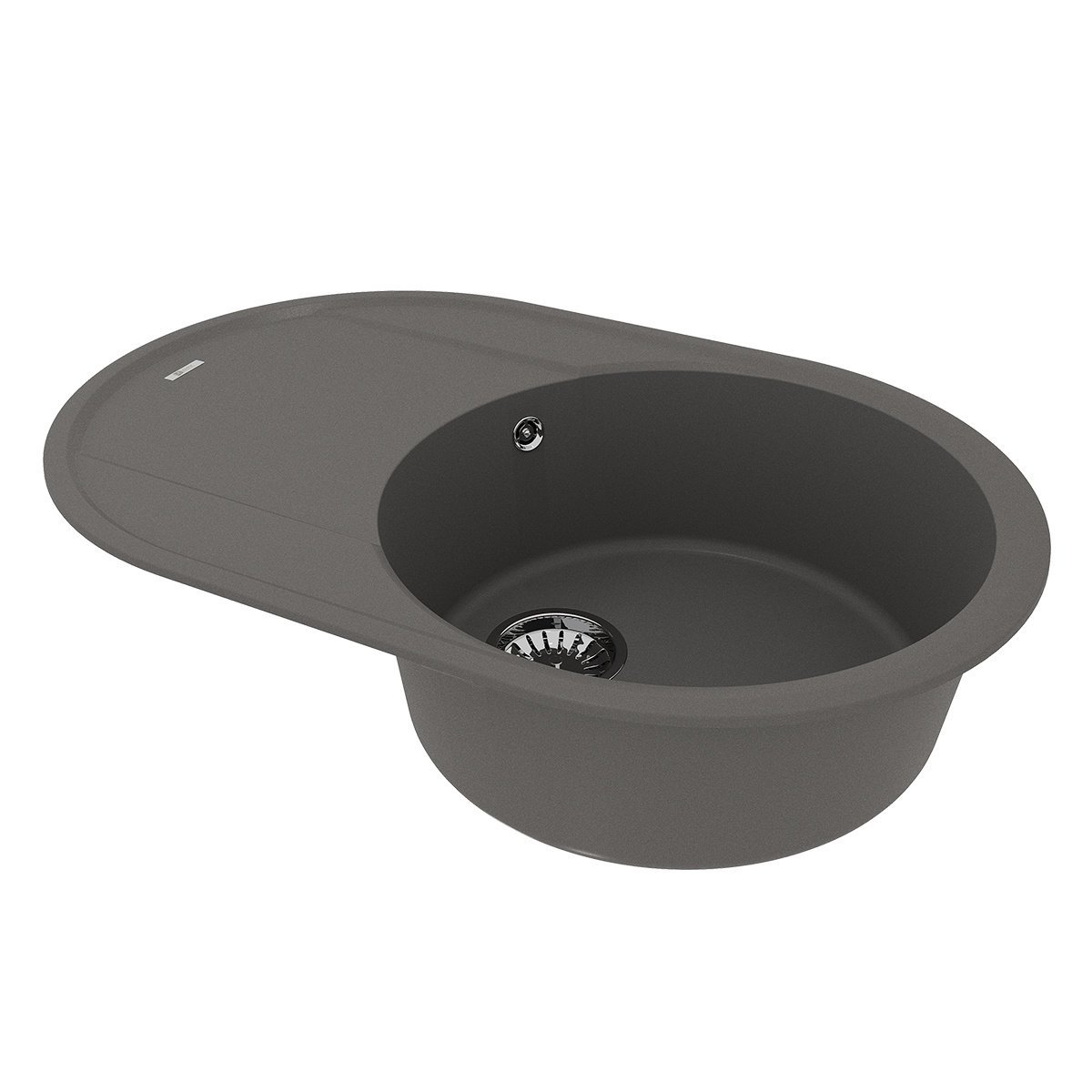 Lemark LACHA 760 9910059 Мойка для кухни 760*500 мм (серый шёлк), купить в магазине сантехники ...