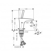 Hansgrohe PuraVida 15075000 - Смеситель для раковины ComfortZone 100 ...