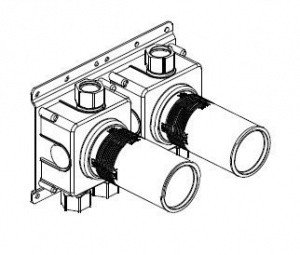Dornbracht 35 546 970 90 xTOOL-корпус для скрытого монтажа с 3 ...