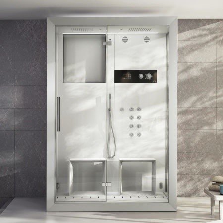 Jacuzzi Frame IN2 9448273A Душевая кабина угловая с термостатом 150*110 ...