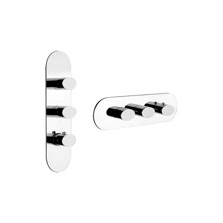 Gessi Ovale Wellness 43044 031 Внешняя часть термостатического ...