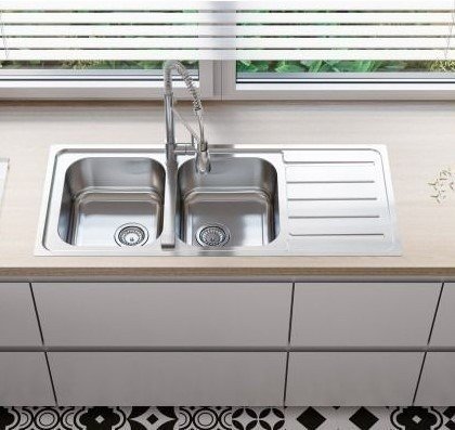 Alveus Billy-S 1098727 Смеситель для кухни высокий с вытяжным изливом ...