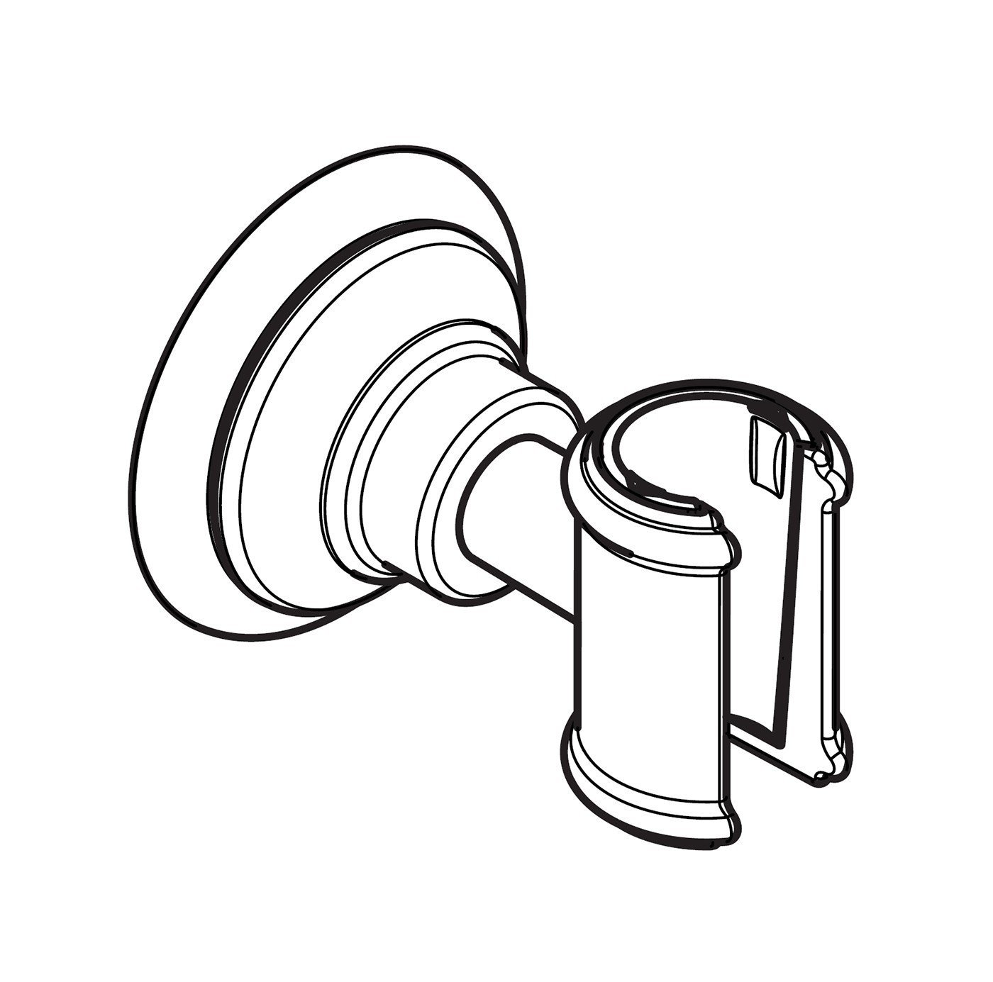 AXOR Montreux 16325140 Держатель для ручного душа (шлифованная бронза ...