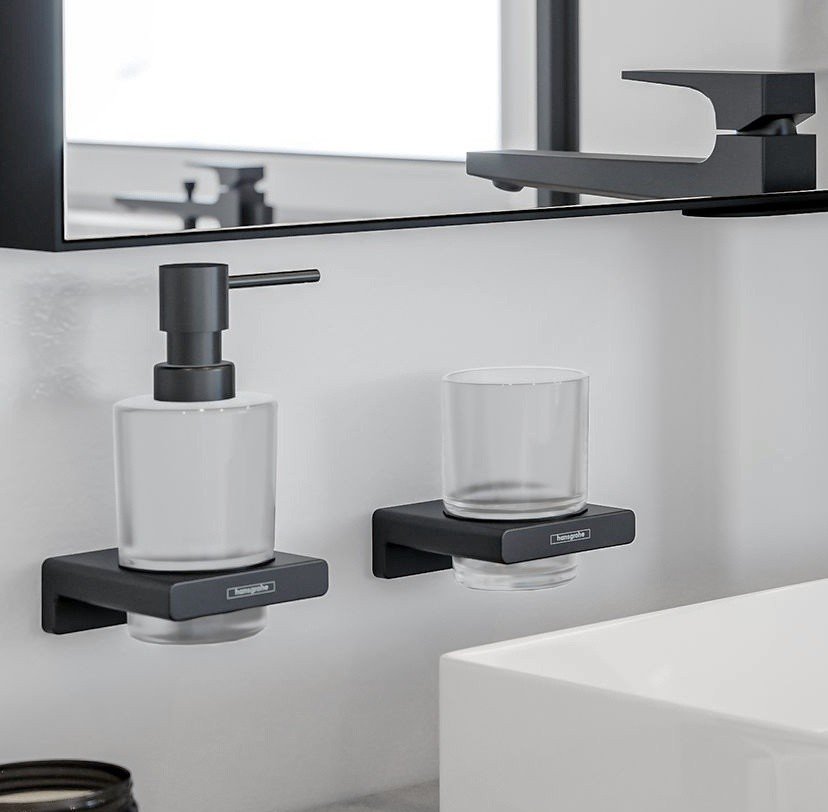 Hansgrohe AddStoris 41745670 - Дозатор для жидкого мыла 200 мл (черный ...