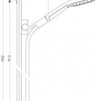 Душевой гарнитур 26626000 Hansgrohe Raindance Select 150, в магазине ...