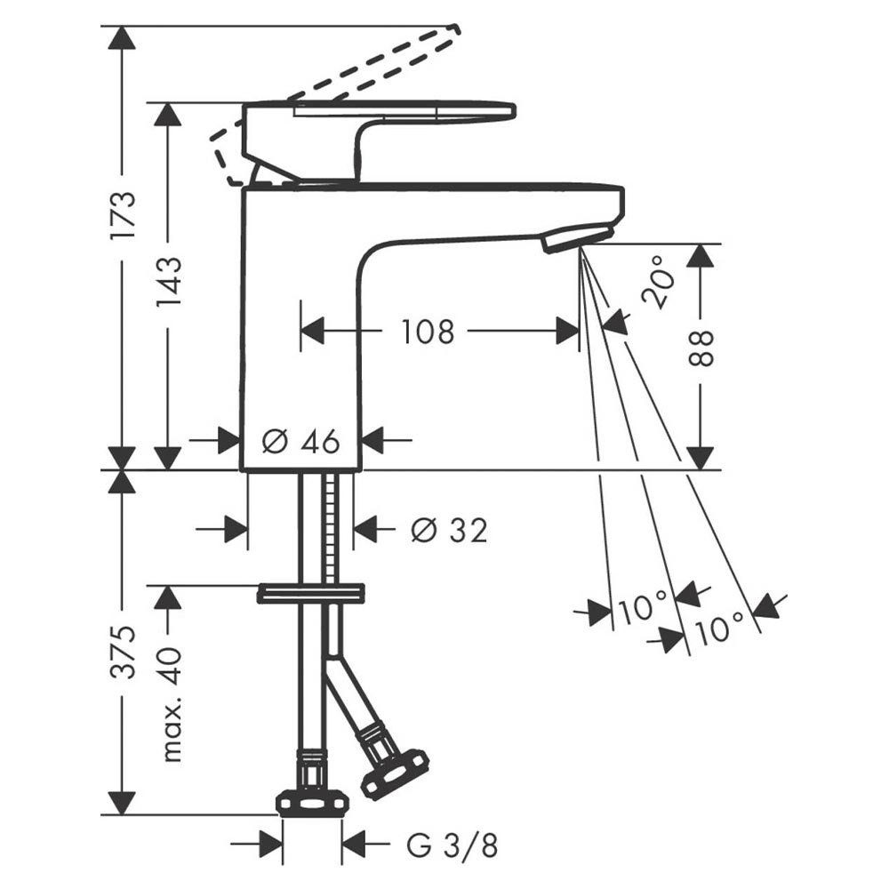 Hansgrohe Vernis Blend 71580000 Смеситель для раковины, купить в ...