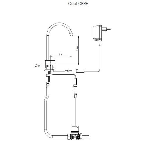 STERN COOL GBRE 280120 Сенсорный кран с пьезо кнопкой (хром), купить в ...