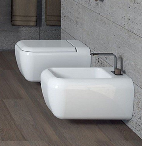 Cielo SHUI SHBSB Arenaria Биде подвесное с отверстием под смеситель ...