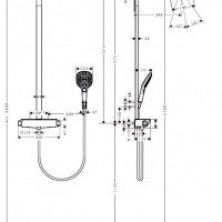 Hansgrohe Raindance Select E 360 Showerpipe 27112400 Душевая система ...