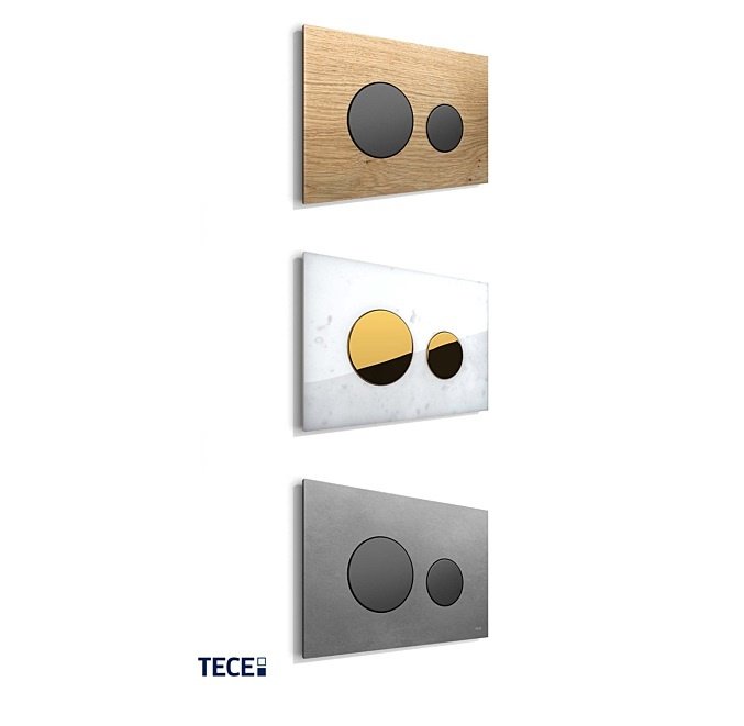 TECE Loop 9240613 Лицевая накладка для панели смыва Modular (белый мрамор), купить в магазине ...