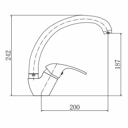 FASHUN A4103 Смеситель для кухни (хром), купить в магазине сантехники ...