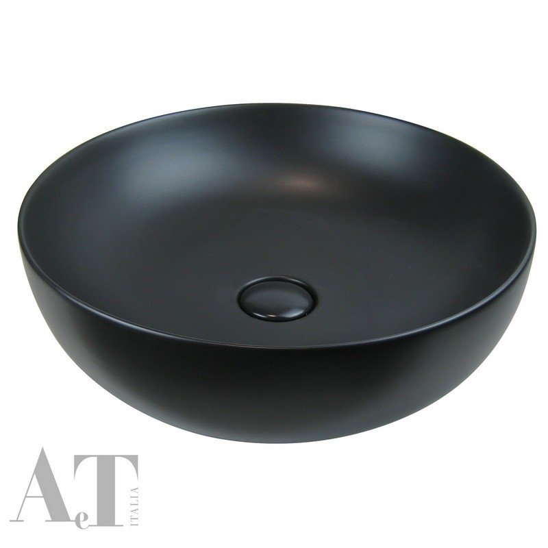 AeT Elite Round L601T0R0V0105 Раковина накладная Ø 495 мм (чёрный ...