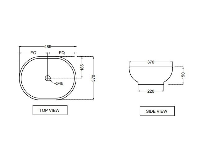 Jaquar Solo SLS-WHT-6901 Раковина накладная на 49 см, купить в магазине ...