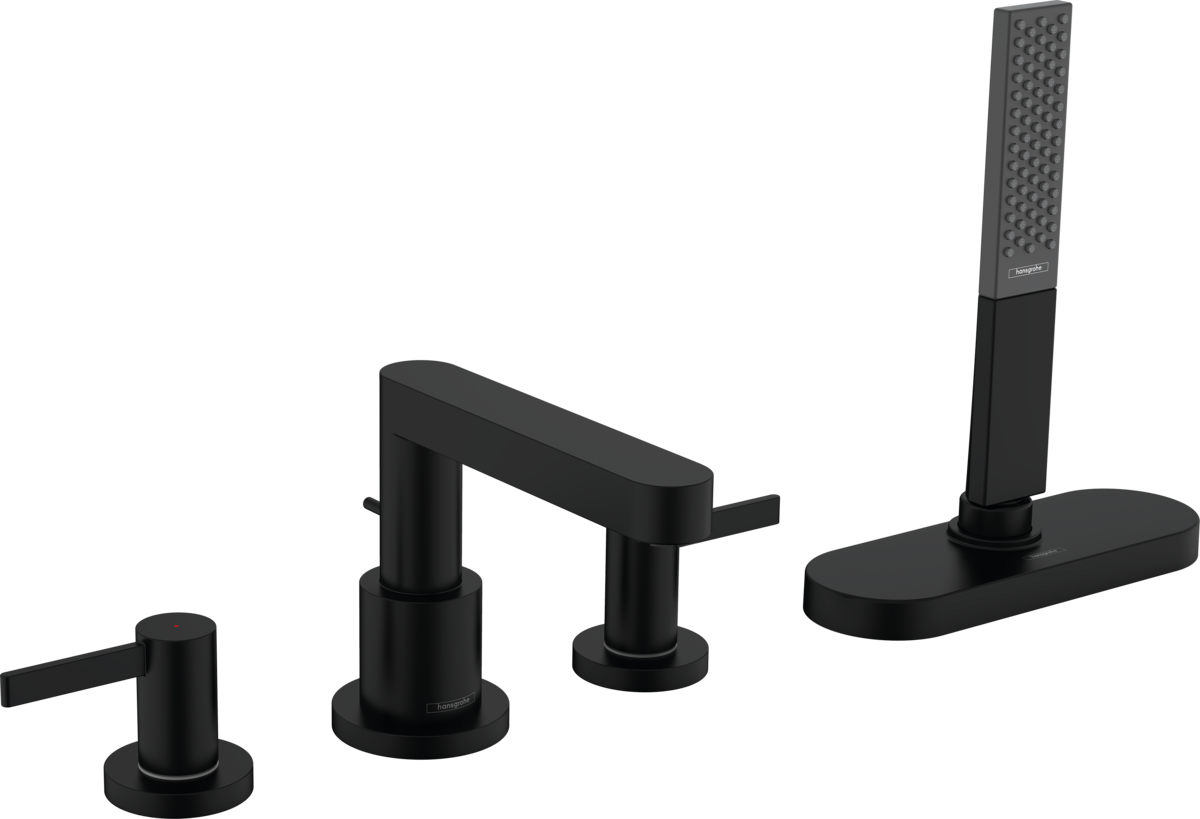 Hansgrohe Finoris 76444670 Смеситель на борт ванны (чёрный матовый ...