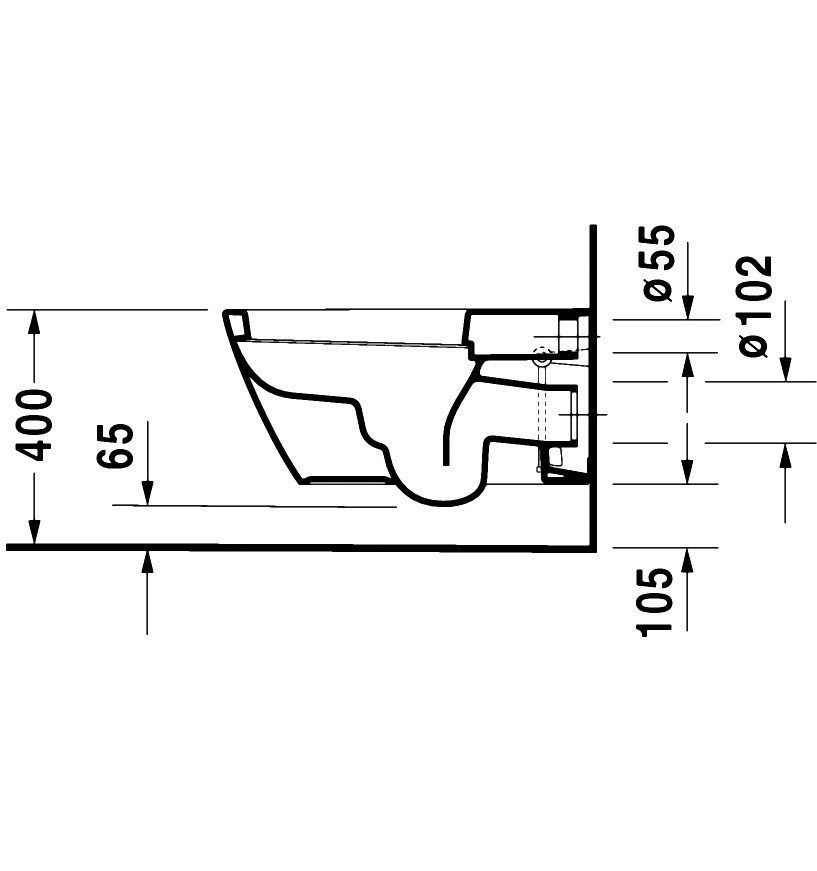 Duravit Starck 2 253309 00 00 Унитаз подвесной (белый), в магазине ...
