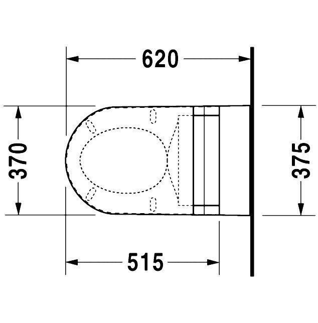 Duravit Starck 2 253309 00 00 Унитаз подвесной (белый), в магазине ...