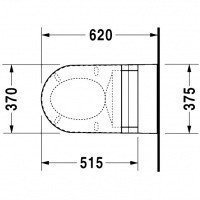 Duravit Starck 2 253309 00 00 Унитаз подвесной (белый), в магазине ...