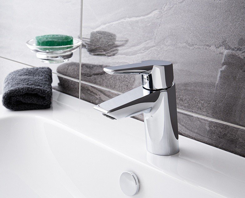 VITRA Solid-S A42440EXP Смеситель для раковины (хром), купить в магазине сантехники Сантехмаг.Ру