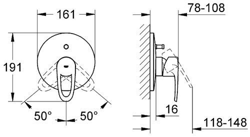 Grohe Europlus 19536 001 Смеситель для ванны, в магазине сантехники ...