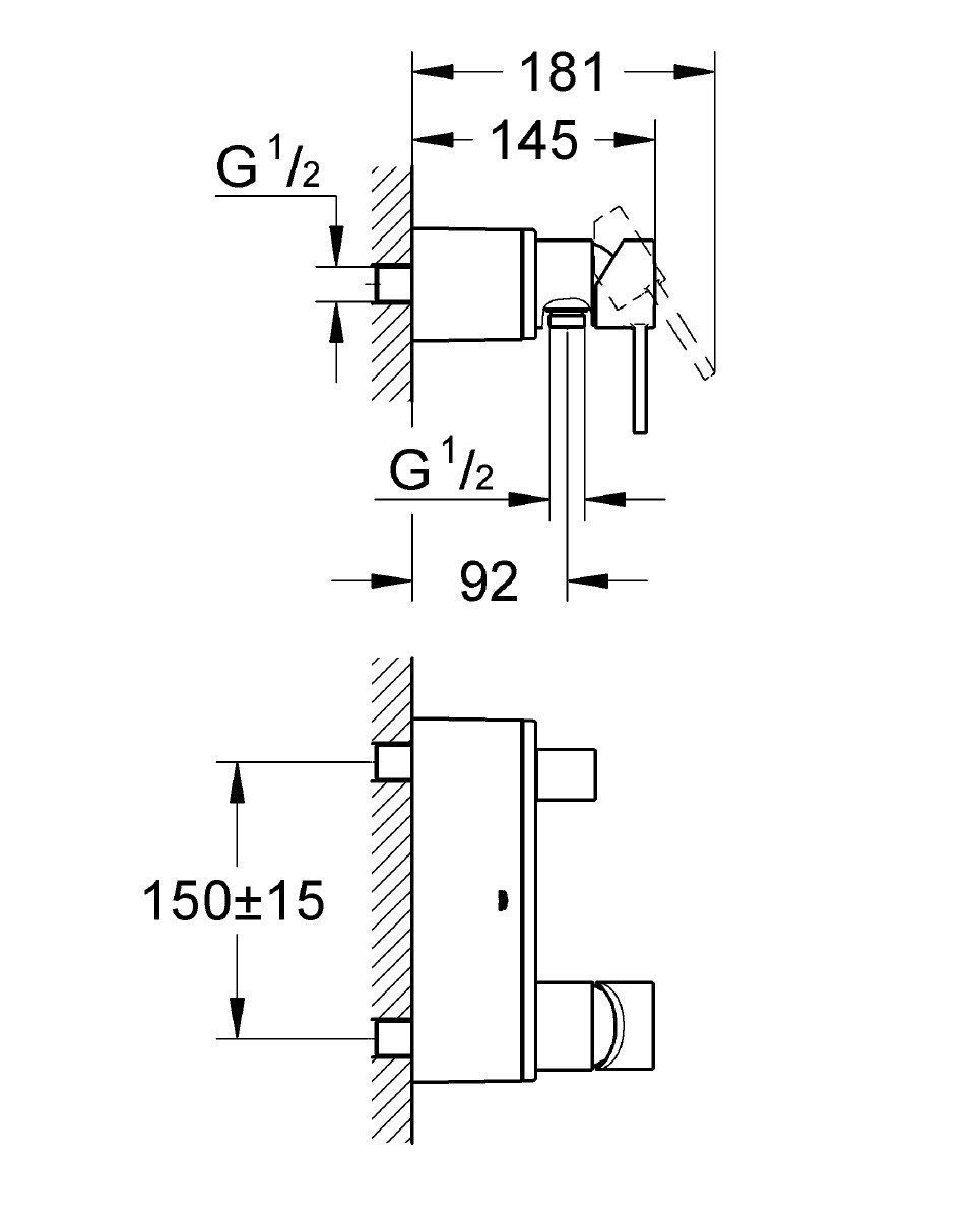 GROHE Allure 32149000 Смеситель для душа (хром), в магазине сантехники ...
