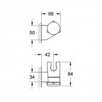 Настенный держатель 27595 000 GROHE New Tempesta, хром, купить в ...