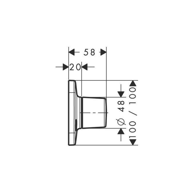 Hansgrohe Axor Bouroullec 19981000 Запорный/переключающий вентиль Trio ...