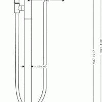 Hansgrohe Axor Citterio 39451000 Смеситель для ванны, напольный (хром ...