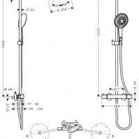 Душевая система 27116000 Hansgrohe Raindance Select 240 с термостатом ...