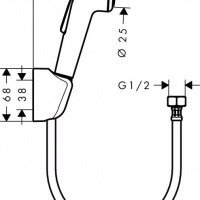 Гигиенический душ 32127000 Hansgrohe, купить в магазине сантехники ...