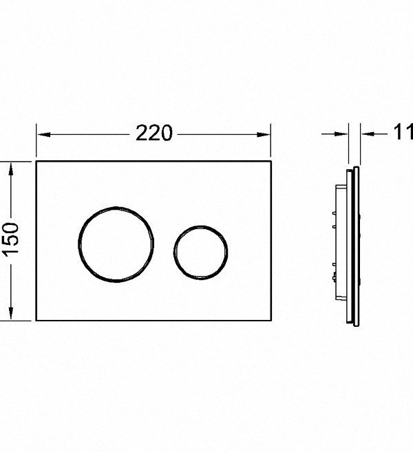 TECE Loop 9240660 Накладная панель для унитаза, в магазине сантехники Сантехмаг.Ру