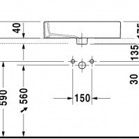 Duravit Vero 045260 08 Раковина на 60 см, в магазине сантехники ...
