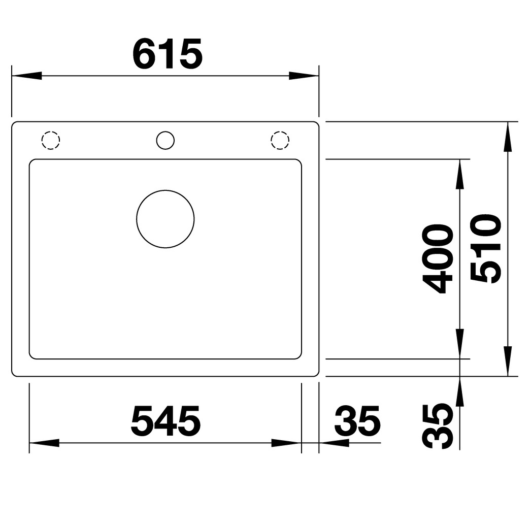 Blanco Pleon 6 521678 Мойка для кухни 61*51 см (антрацит), в магазине ...