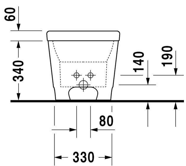 Duravit ESPLANADE 2262100000 Биде напольное (дуб), купить в магазине ...