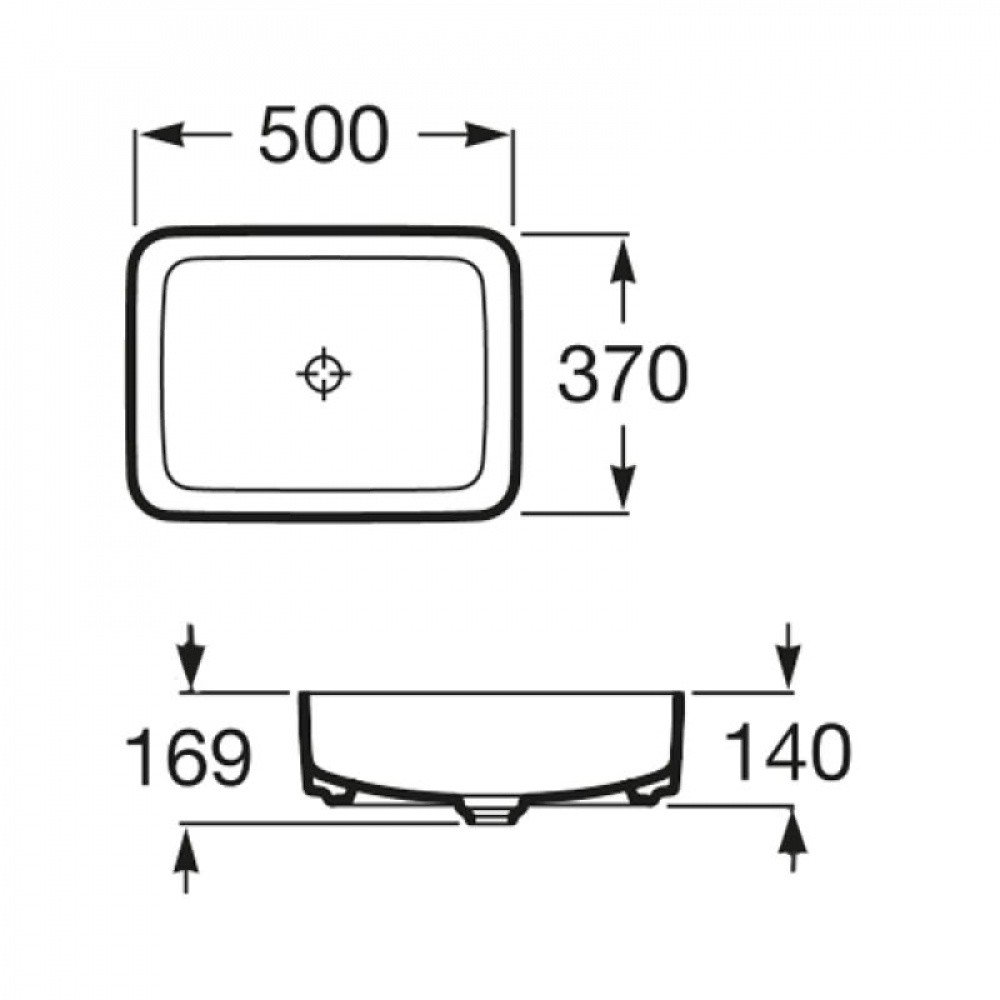 Roca Inspira 327530000 Раковина накладная на 50 см, в магазине ...