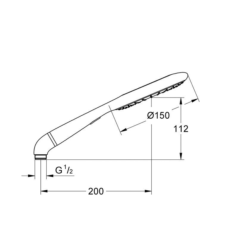Grohe Rainshower Icon 27276000 - Ручной душ Ø 150 мм, 2 режима (хром ...