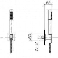 Dornbracht 27 808 980 Душевой гарнитур (хром), в магазине сантехники ...