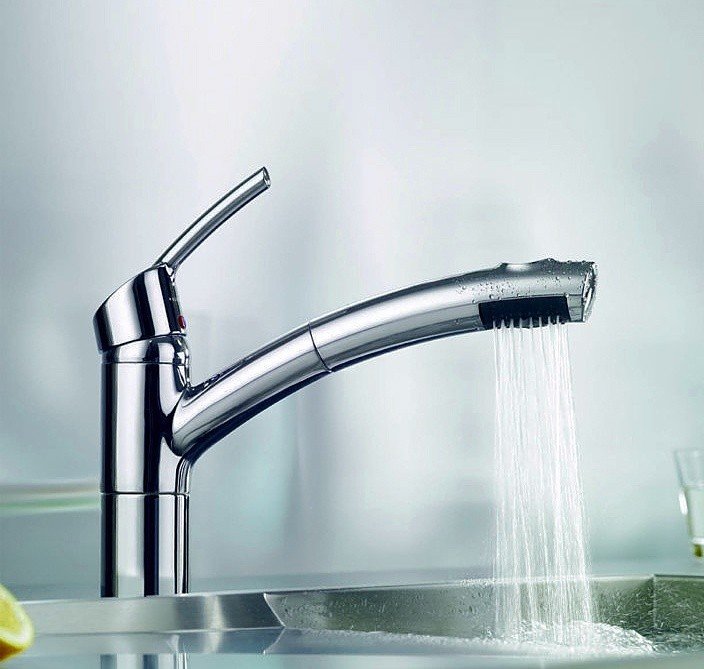 KLUDI Trendo Star 339810575 - Смеситель для кухни с выдвижным изливом ...