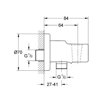 Душ гигиенический 124434 GROHE BauClassic, купить в интернет-магазине ...