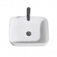 Bravat Source C22250W-ENG Раковина накладная 506*395 мм (Белый ...