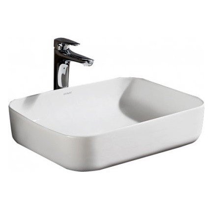 Bravat Source C22250W-ENG Раковина накладная 506*395 мм (Белый ...