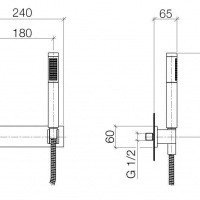 Dornbracht 27 818 980 Душевой гарнитур (хром), в магазине сантехники ...