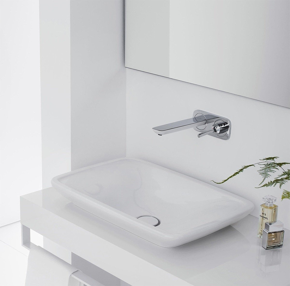 Hansgrohe PuraVida 15085400 - Настенный смеситель для раковины (белый ...