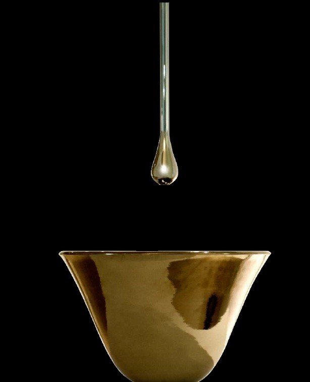 Gessi Goccia 39135 519 Раковина накладная (в отделке серебро), в ...