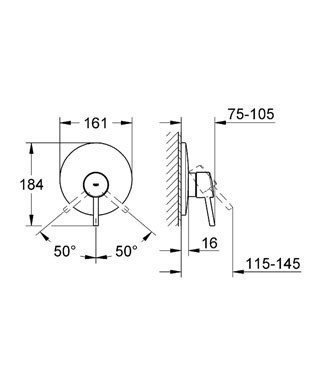 Grohe Concetto 19345 001 Смеситель для душа, в магазине сантехники ...