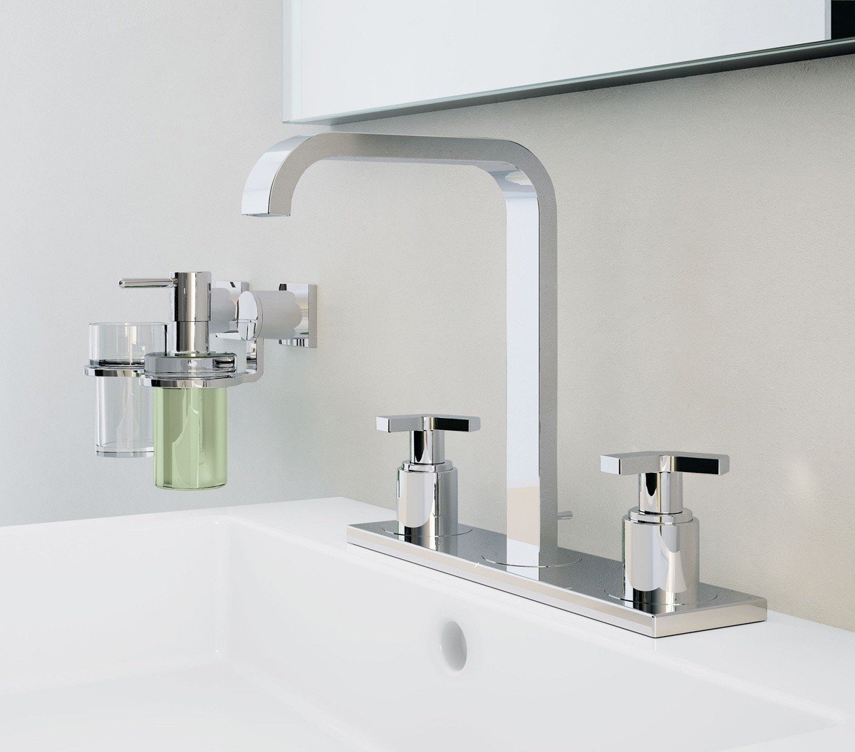 grohe allure 20143 000 Смеситель для раковины на три отверстия (хром ...